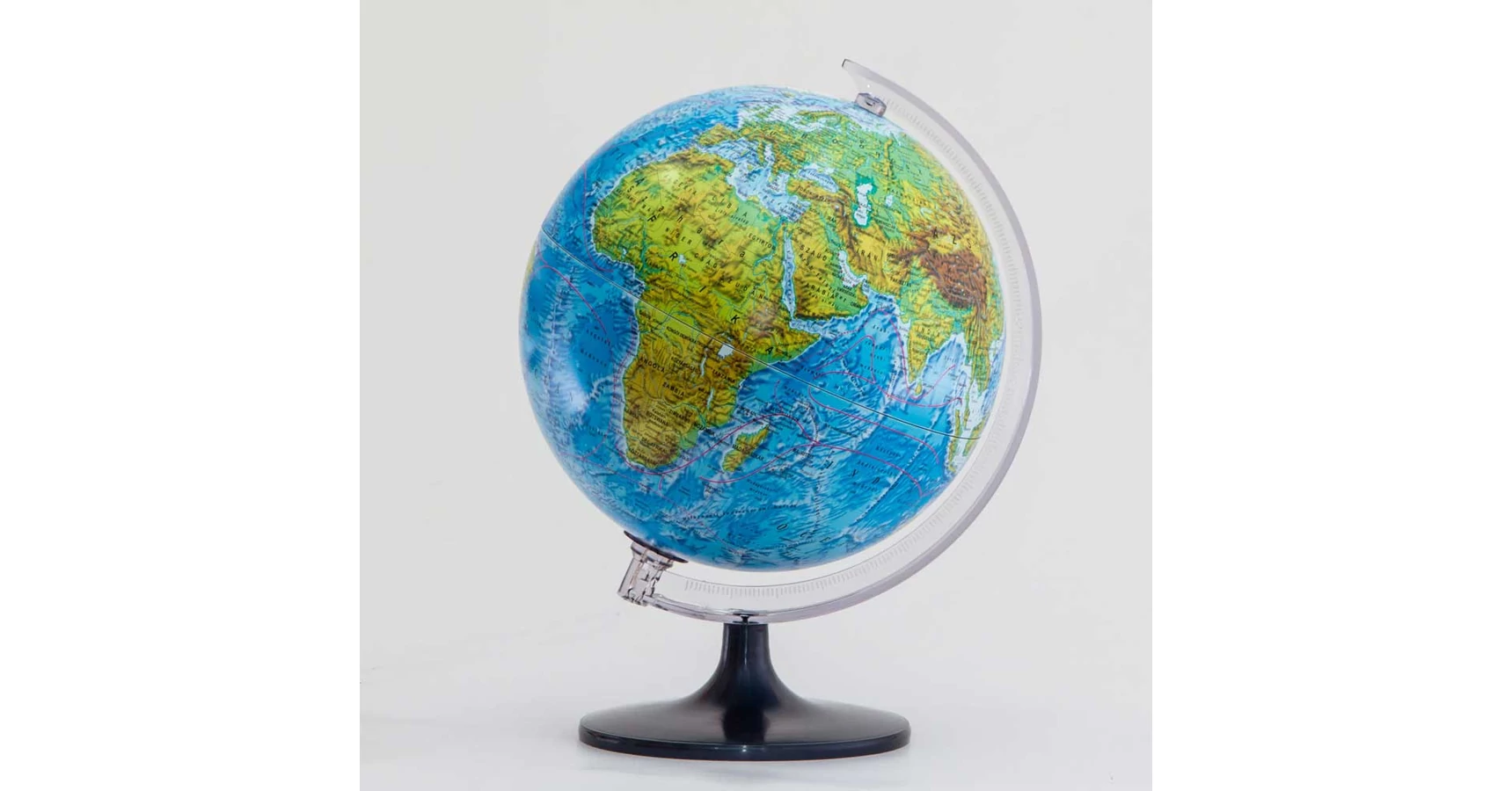 Glob hidrografic-montan standard de 25 cm în limba română - bdidact.ro